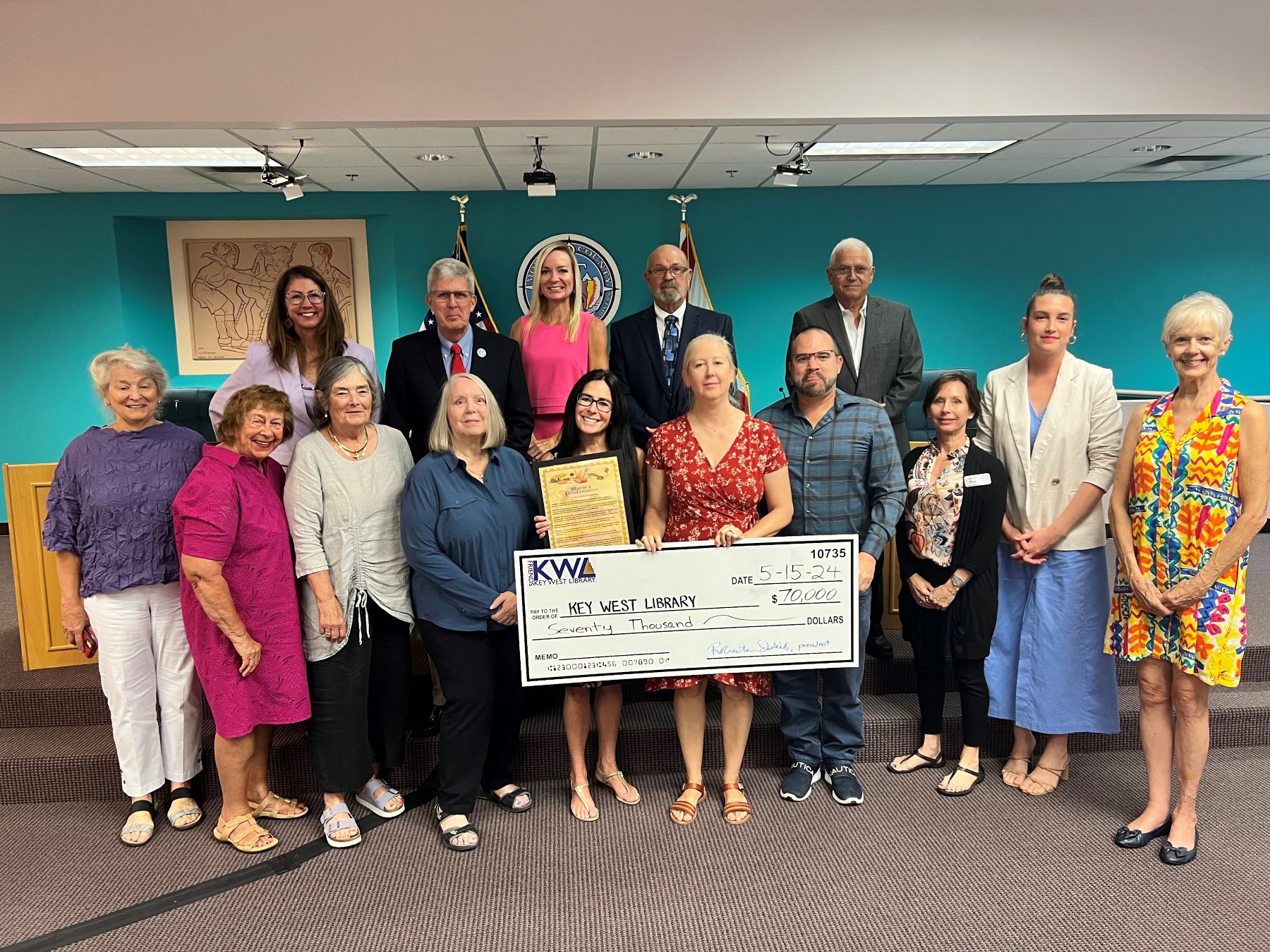 FRIENDS GROUP DONATES $70,000 TO KEY WEST PUBLIC LIBRARY BRANCH | KONK Life