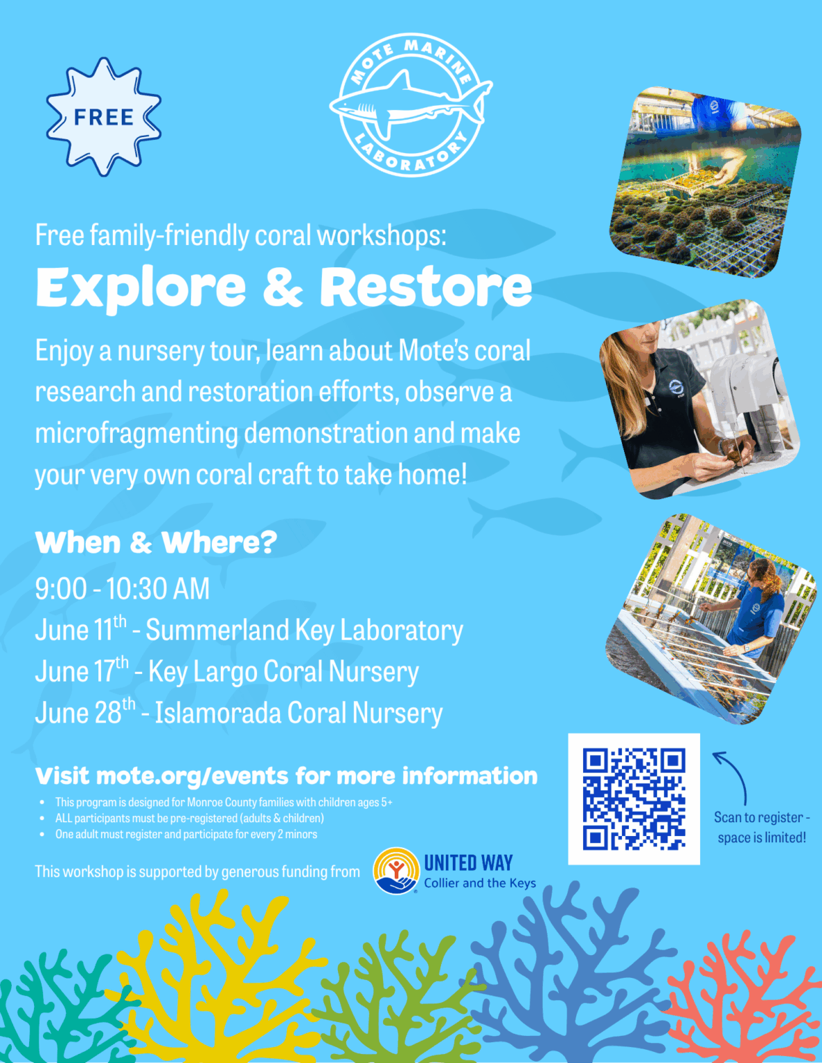 Explore & Restore: Free Family Coral Workshops Offered This Summer by ...