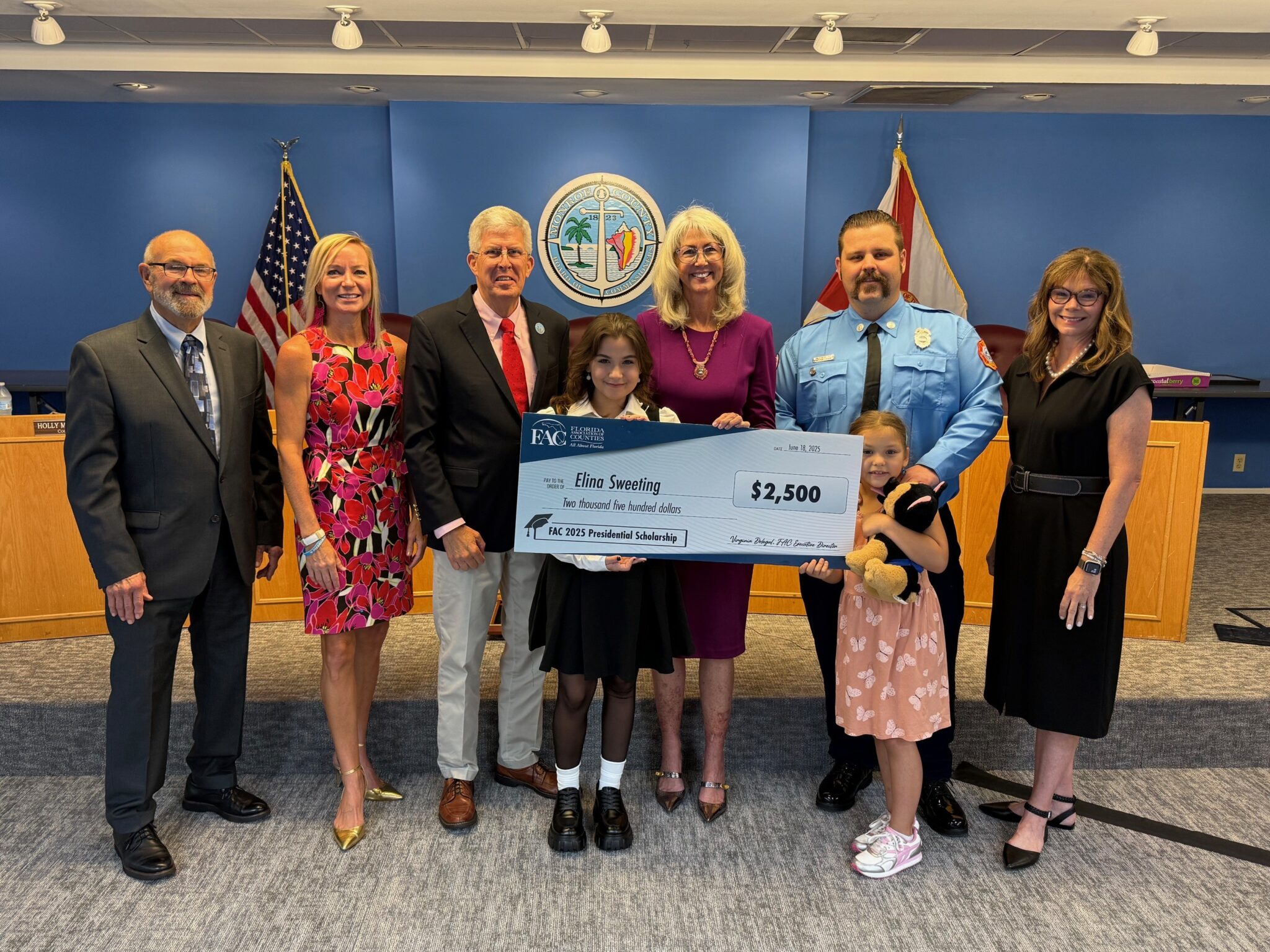 ELINA SWEETING, KEY WEST HIGH SCHOOL GRADUATE, PRESENTED $2,500 FAC ...
